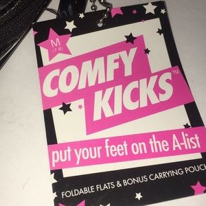Comfy Kicks | Shoes | Comfy Kicks Foldable Flats Bonus Carrying Pouch ...